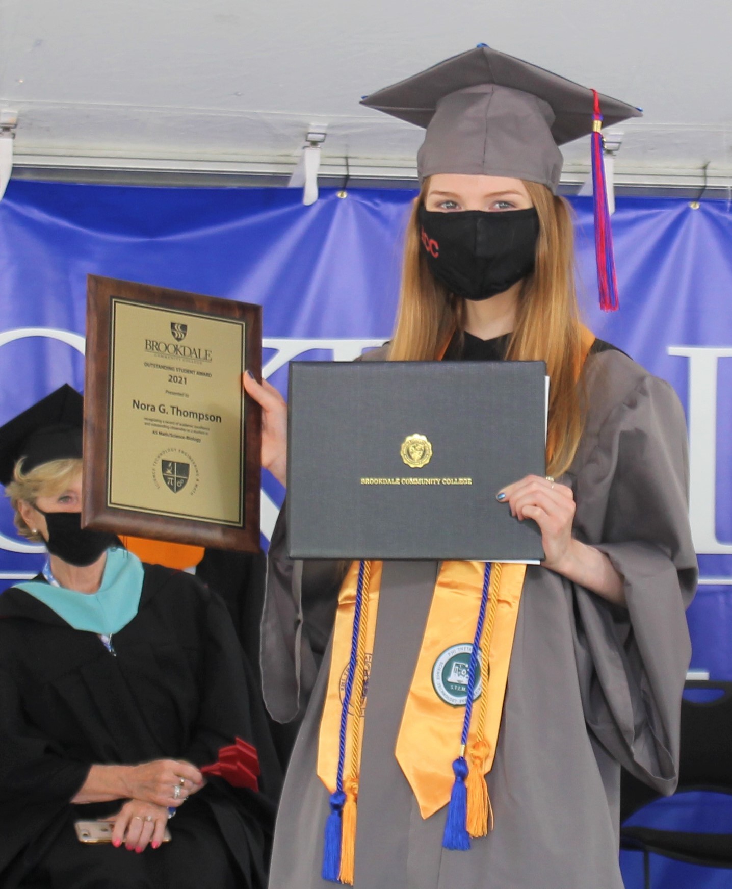Nora Thompson Receives Outstanding Student Award - Brookdale Community ...